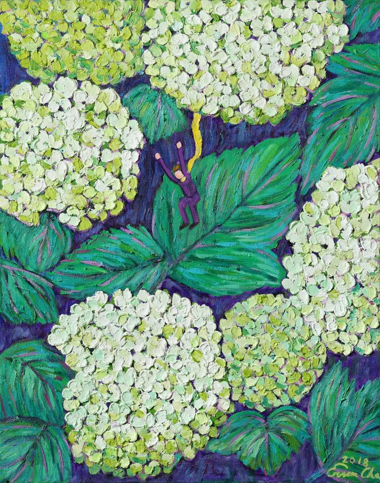 The Big Prince Jumping Off II Painting by Erion Cha | Saatchi Art