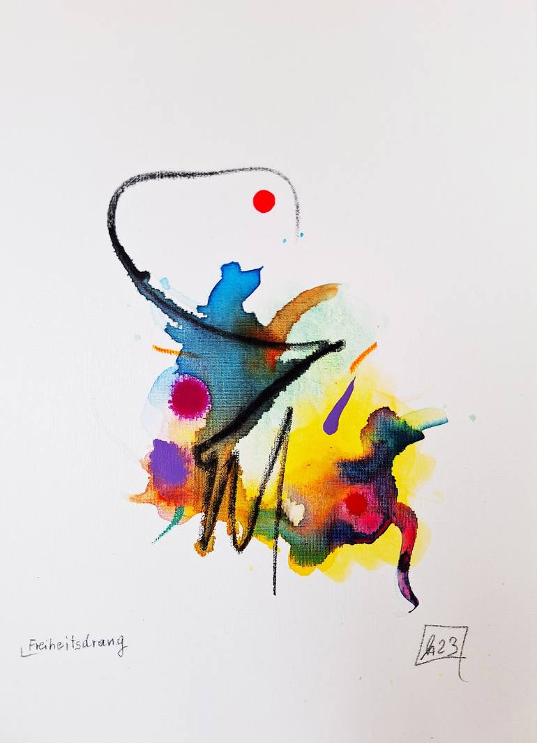 Freiheitsdrang Painting by anton schmid | Saatchi Art