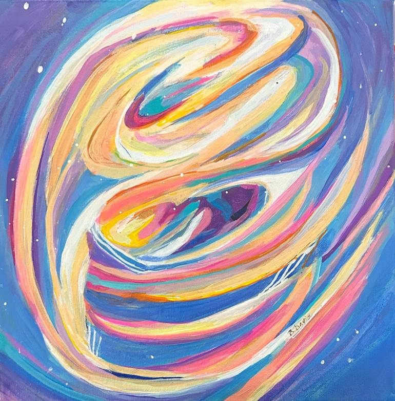 Orbited Sensation (B10) Painting by Bonnie David | Saatchi Art