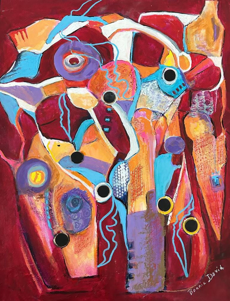 The Connection Painting by Bonnie David | Saatchi Art