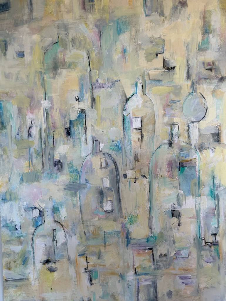Subtile Bottles Painting by Bonnie David | Saatchi Art
