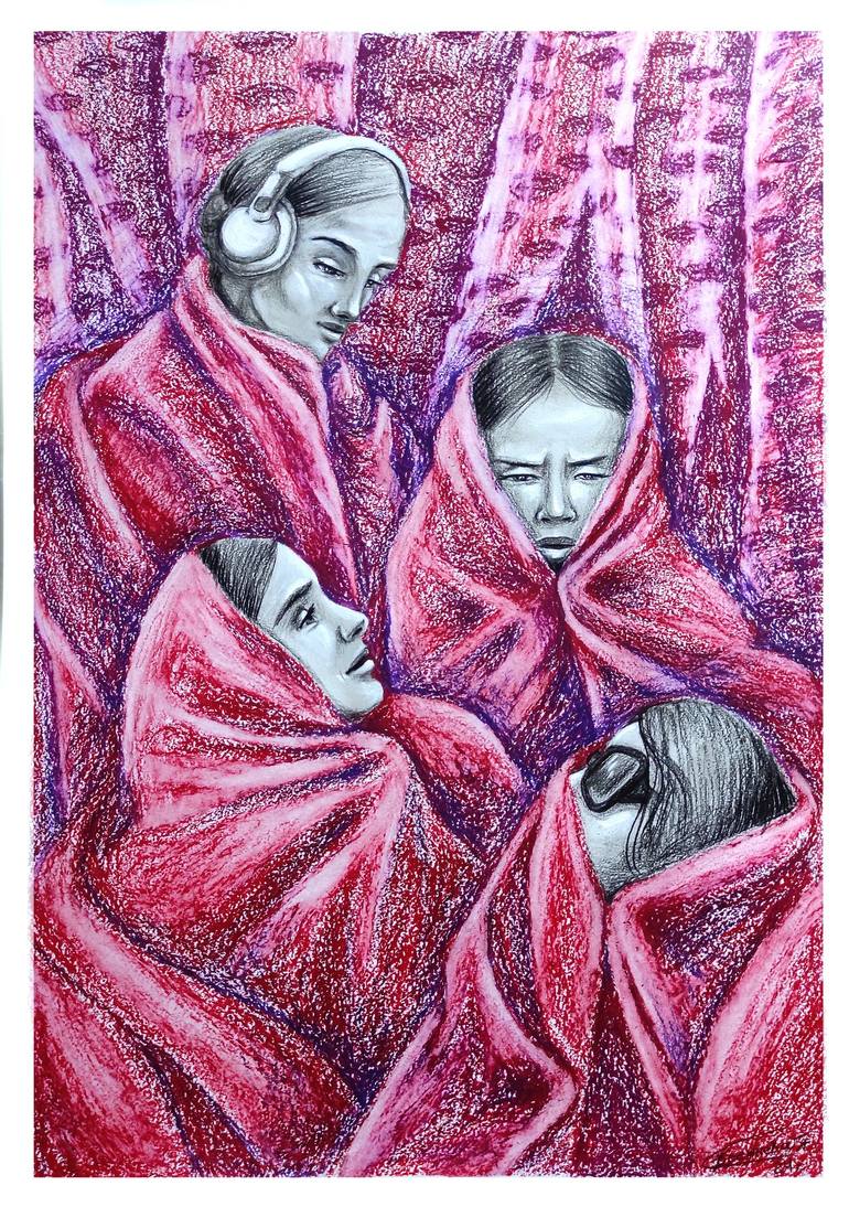 Miscellaneous thoughts Painting by Sitora Brejneva | Saatchi Art