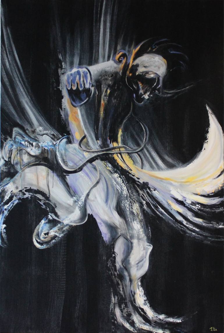 Leda & Zeus Painting by Etta O | Saatchi Art