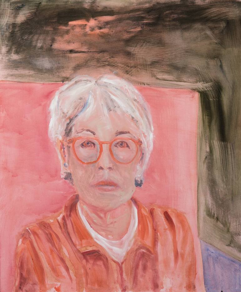 Self Portrait Painting by Caroline Wright | Saatchi Art