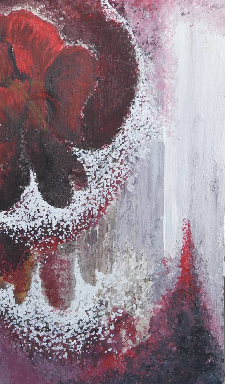 The bleeding flower Painting by Malak Naeem | Saatchi Art
