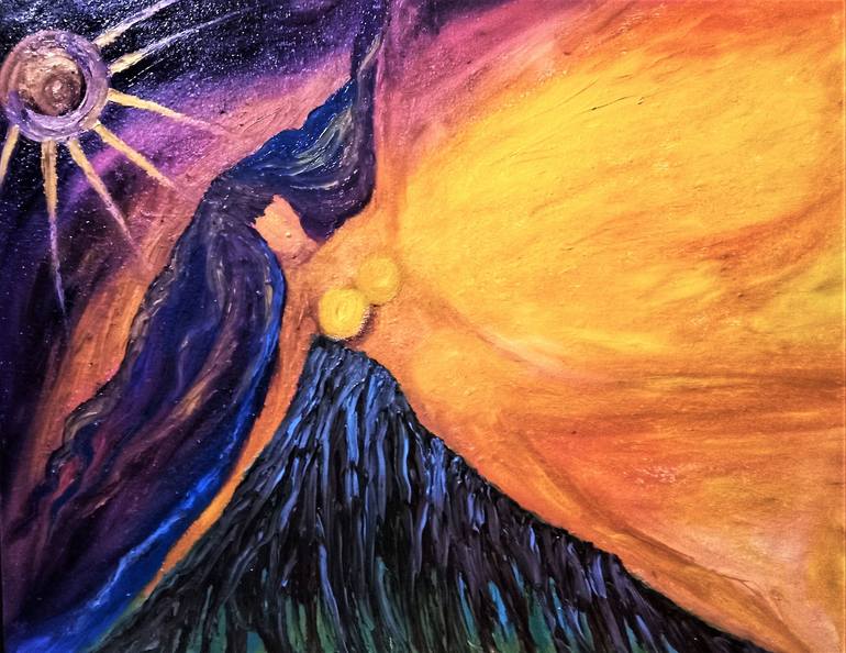 Free Falling Painting by Anita Saran | Saatchi Art