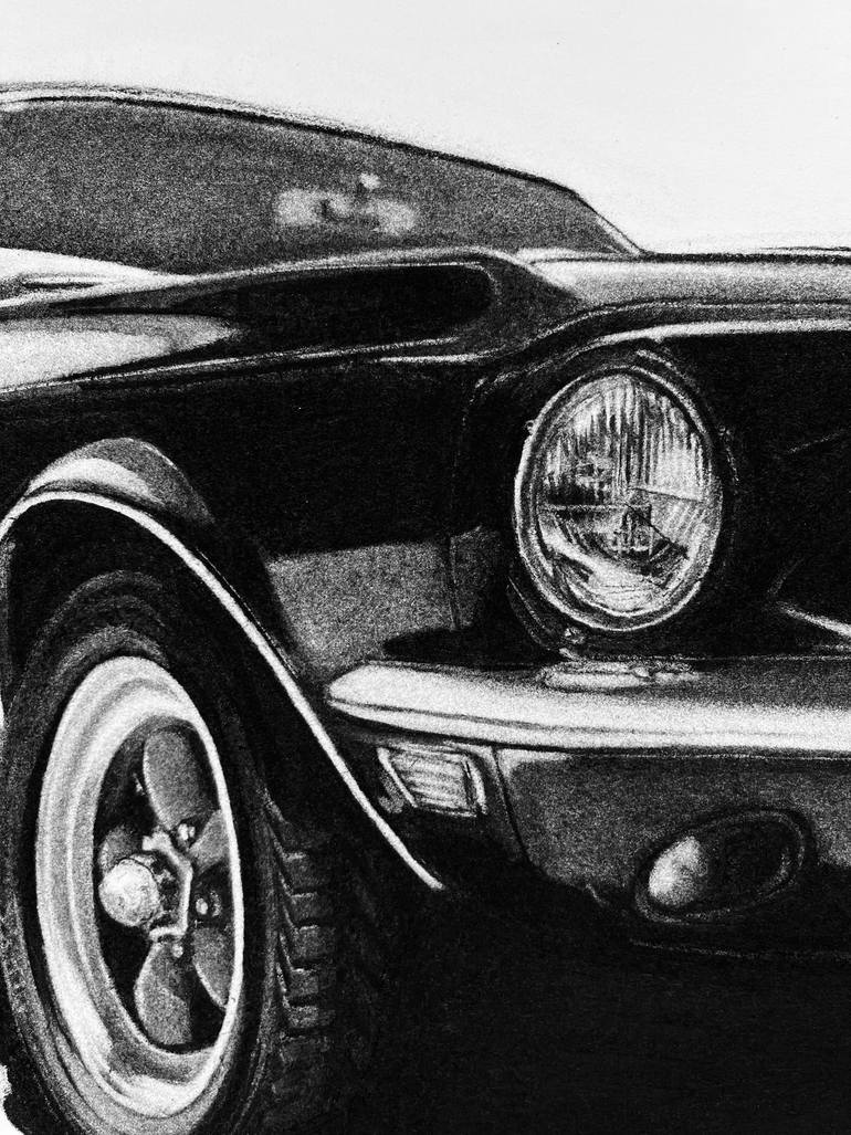 Ford Mustang 1967 Drawing by Gabriel López | Saatchi Art