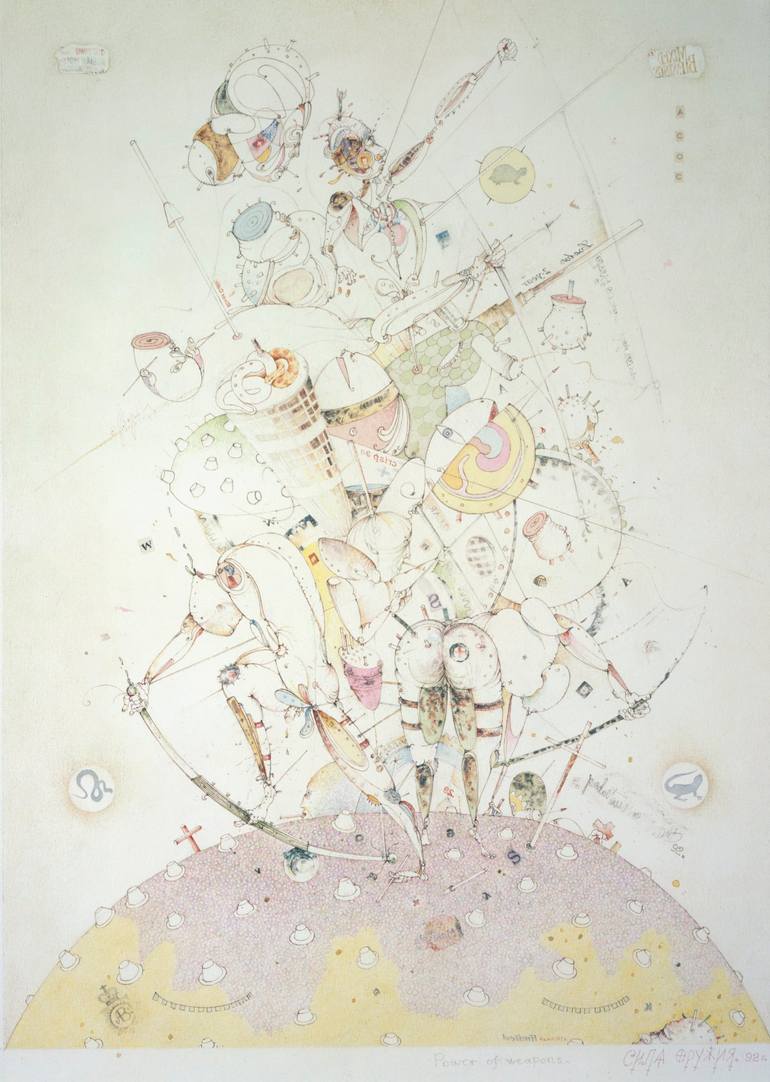 The Power Of Weapons (Sold) Painting by Alexander Vorobyev | Saatchi Art