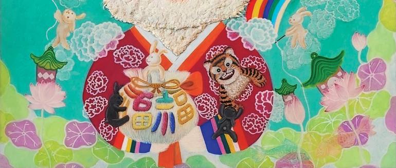 a rabbit's wish Painting by Min Jung Kim | Saatchi Art