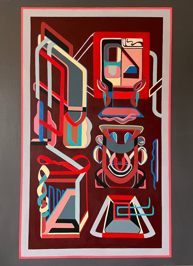 Fun House Painting by Mia Harlock | Saatchi Art
