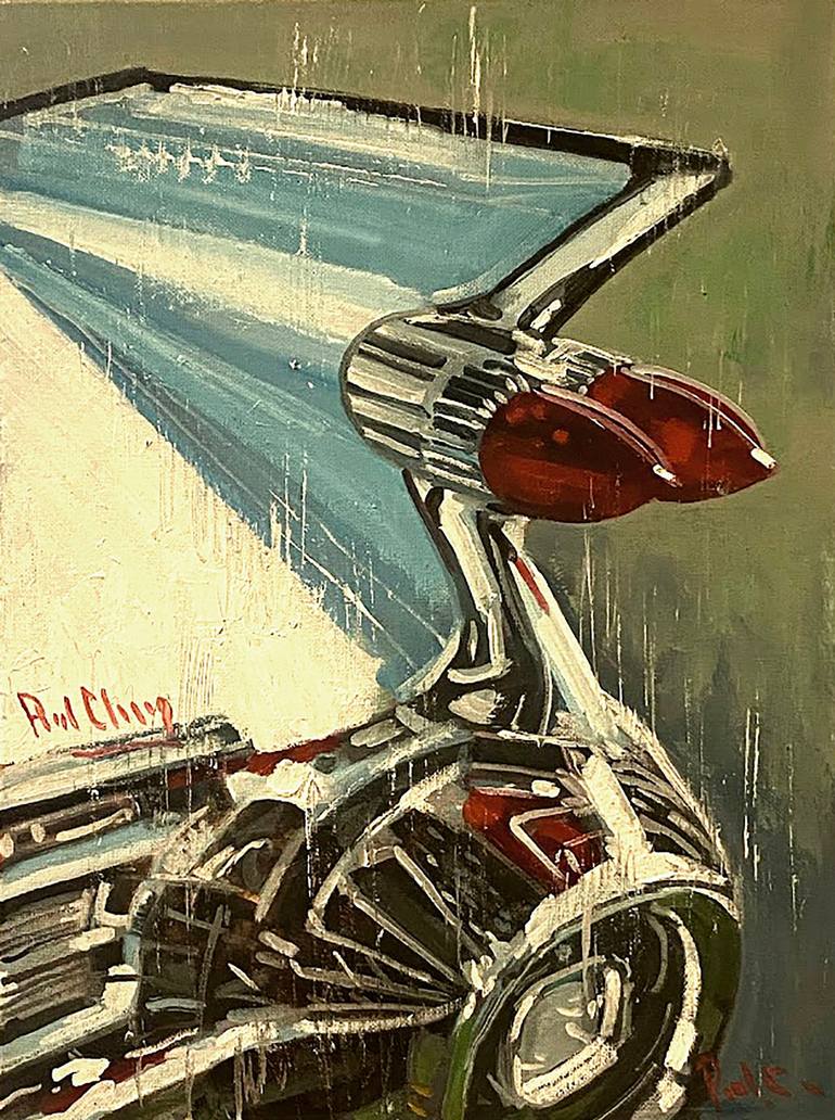 The Abstraction of Vintage Car Painting by Paul Cheng | Saatchi Art