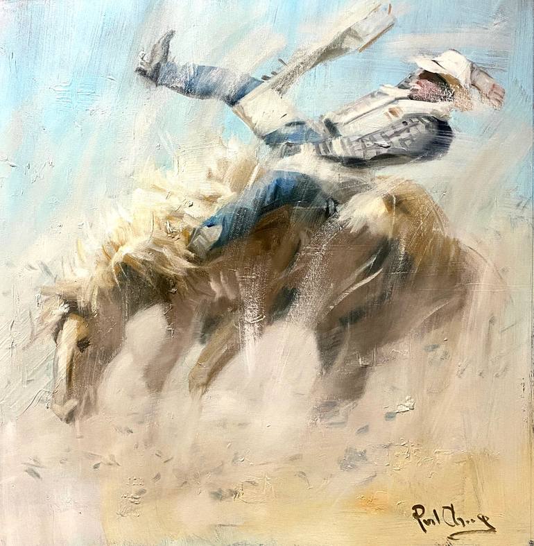 The Art Of Rodeo No.61 Painting by Paul Cheng | Saatchi Art