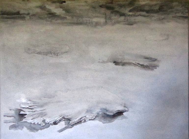 Snow field Painting by Aina Putnina | Saatchi Art