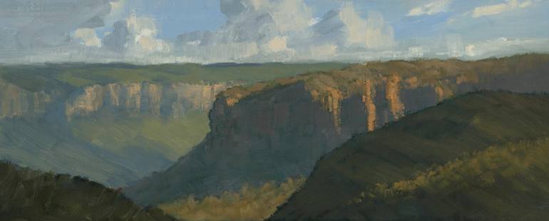 Grose Valley from Bells Line of Road Painting by Wayne Haag | Saatchi Art
