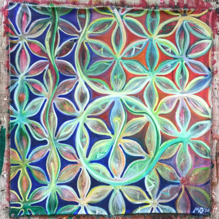 Flower of life Painting by Marina Grigoryeva | Saatchi Art
