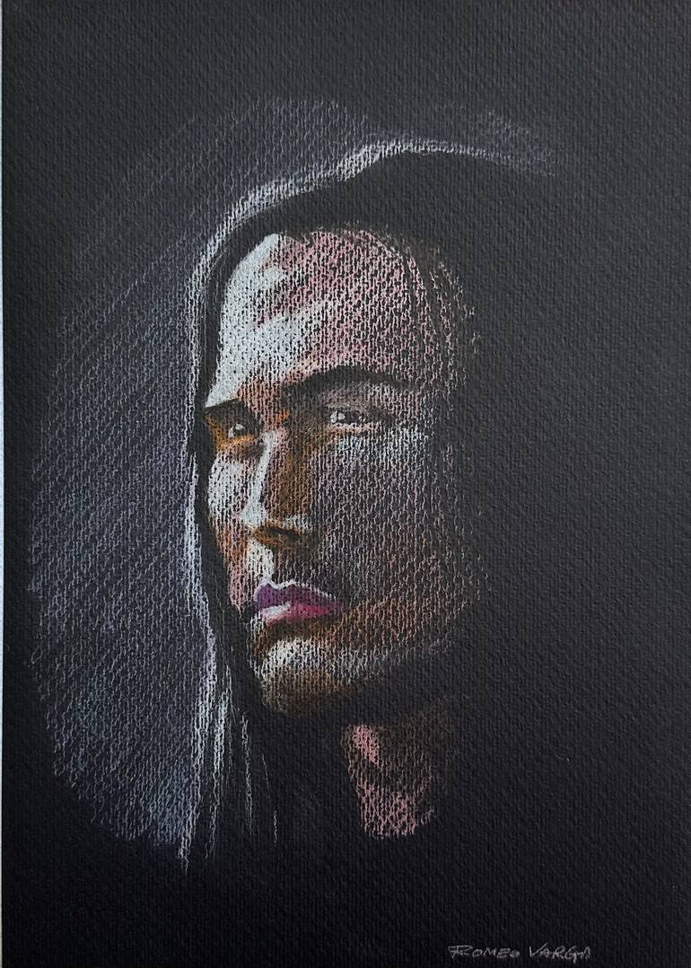 The Warrior Man Drawing by Romeo Varga | Saatchi Art