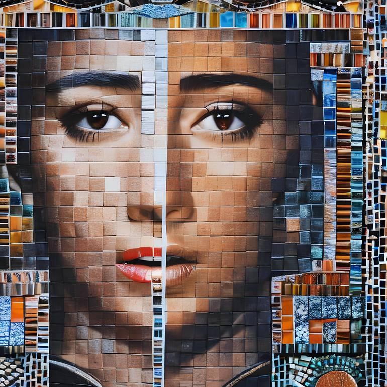 An Enchanting Mosaic Digital by Ai art for u | Saatchi Art
