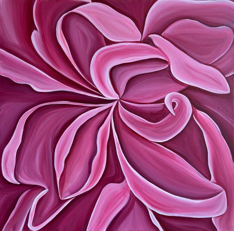 Blooming square Painting by Anna Bagdasaryan | Saatchi Art