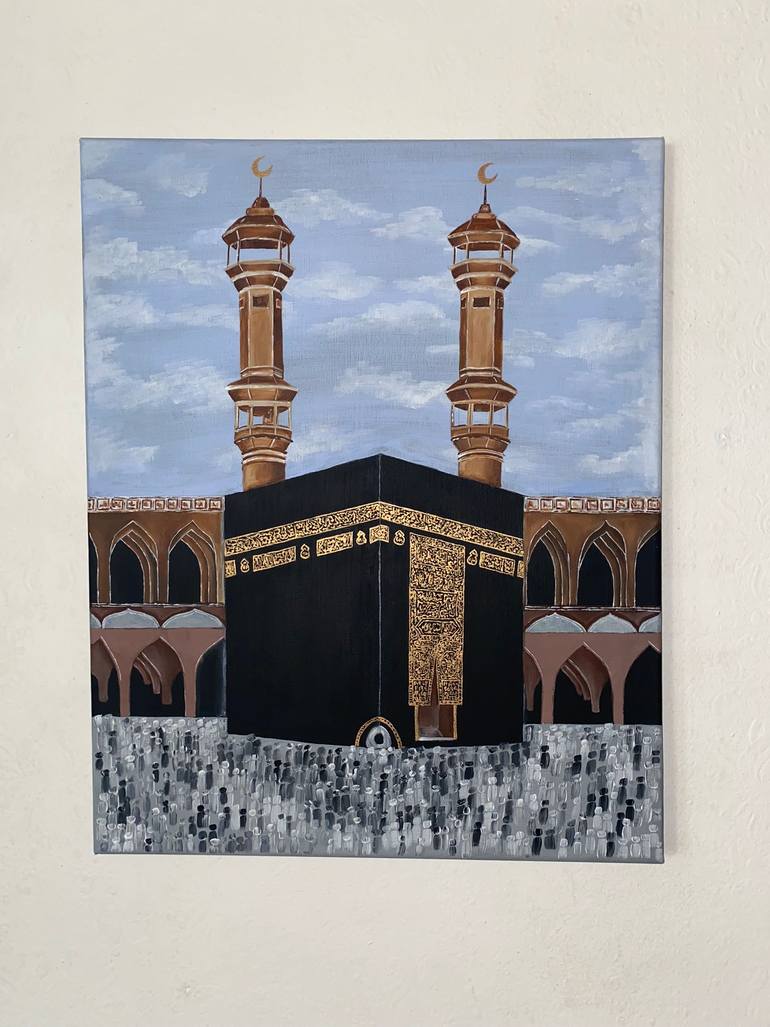 The Kaaba Painting by Ishrat Rahman | Saatchi Art