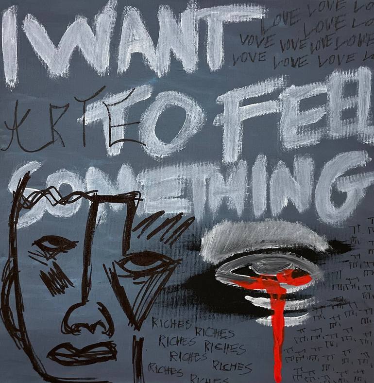 i want to feel- abstract art Painting by carla ribeiro | Saatchi Art