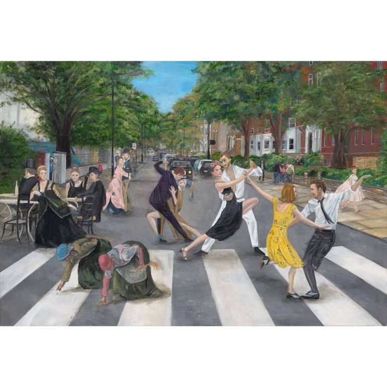 Dance Party at Abbey Road Painting by Nikki Sham | Saatchi Art