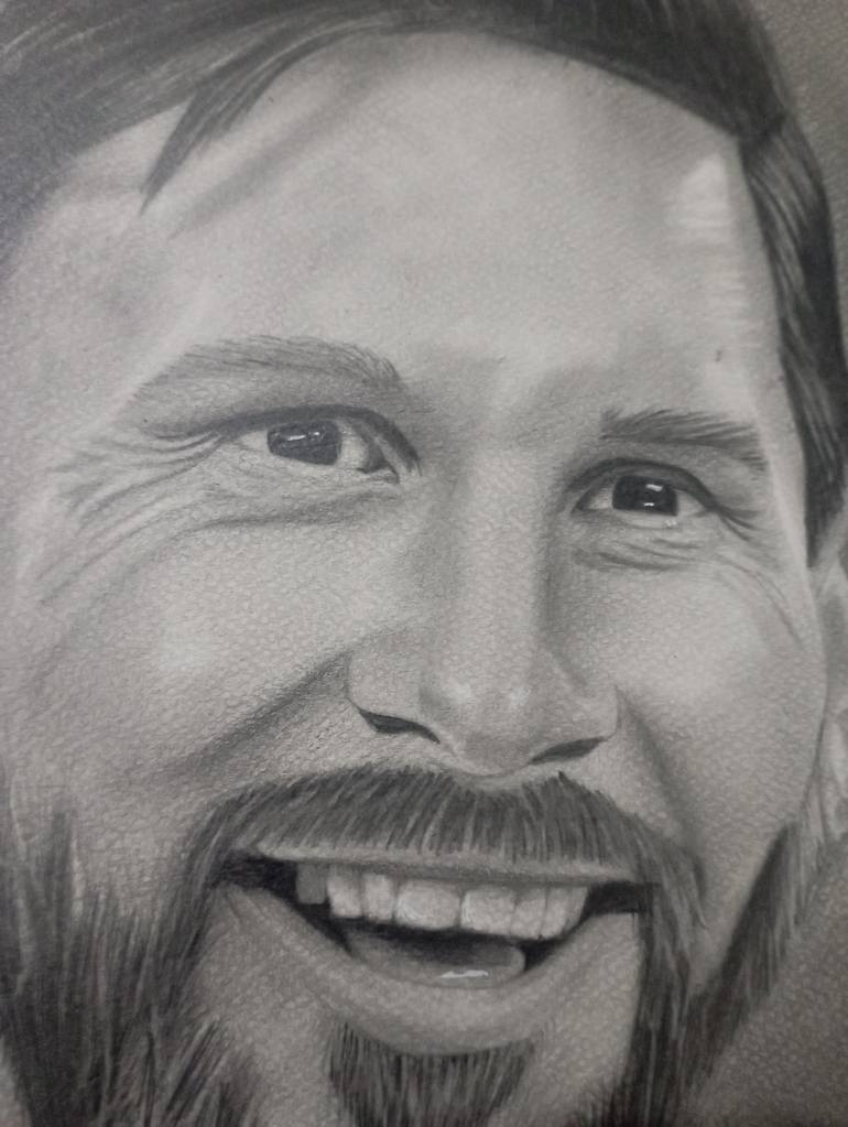 Lionel Messi drawing Drawing by Haris Ikram | Saatchi Art