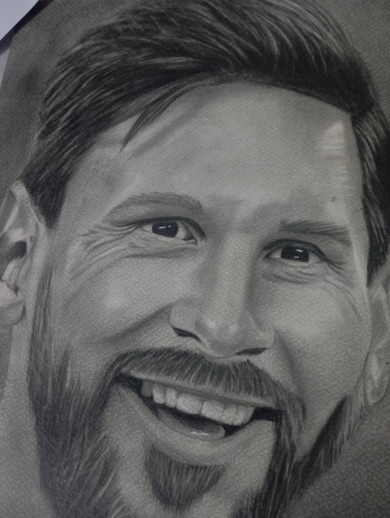 Lionel Messi drawing Drawing by Haris Ikram | Saatchi Art