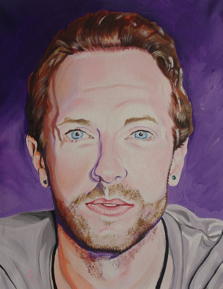 Chris Martin - Coldplay Painting by Diego Martin Palacios Jaramillo ...