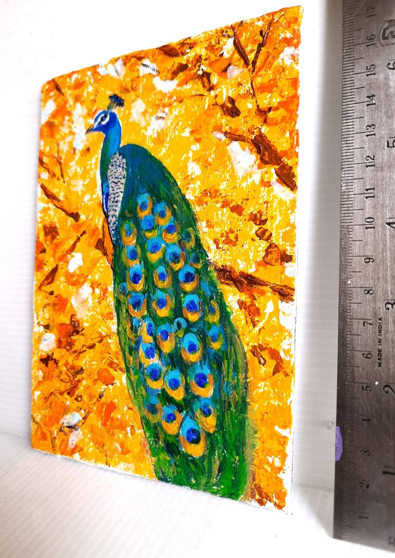 The Vibrant Peacock Painting by Asha Shenoy | Saatchi Art Australia