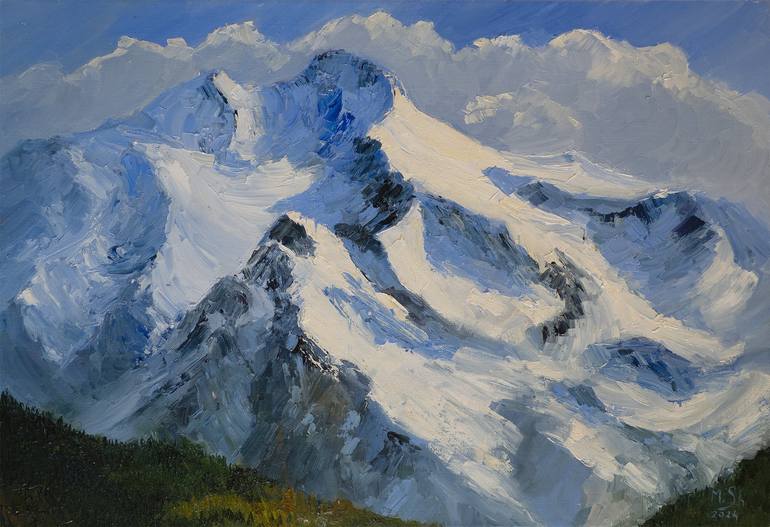 Mountains Painting by Maria Shvedova | Saatchi Art