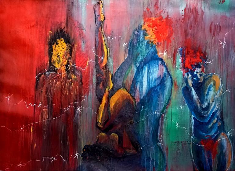 Which one are you? Painting by Aleksandre Pochkhidze | Saatchi Art