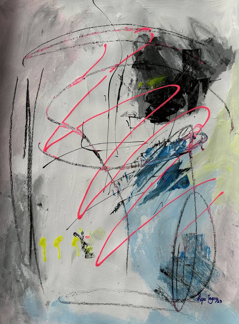 “Larva” Painting by Katerina PapaTegou | Saatchi Art