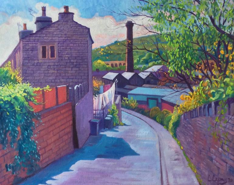 Back road Painting by chris cyprus | Saatchi Art