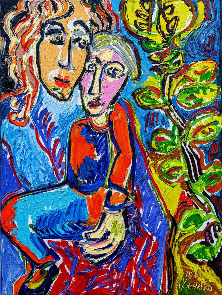 Motherhood Painting by Andrey Kovalenko | Saatchi Art