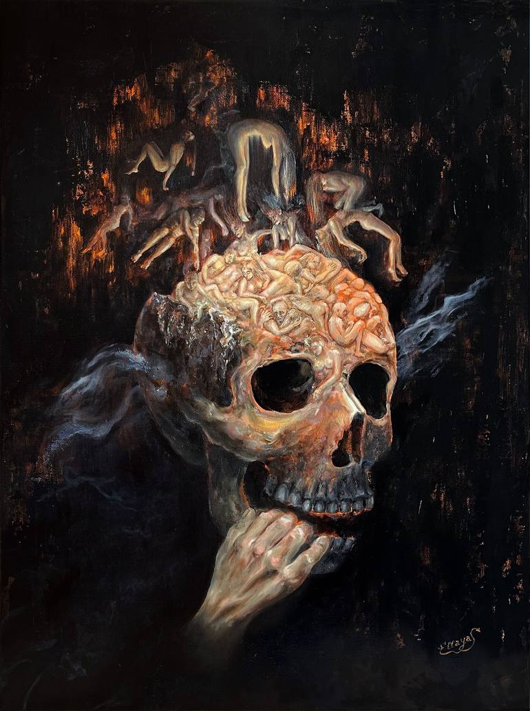 Overthinking Painting by Ellaya Yefymova | Saatchi Art