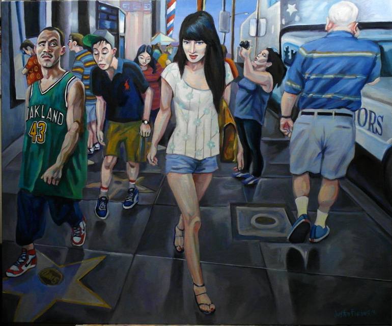 the Hollywood Sqares Painting by justin forbes | Saatchi Art