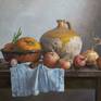 Rustic still life with onions Painting by alexandre zakalskii | Saatchi Art