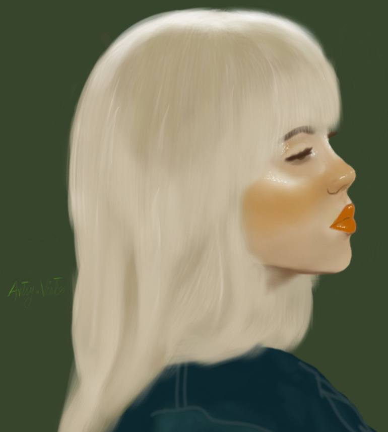 Billie Eilish Digital by Fatima Hanif | Saatchi Art