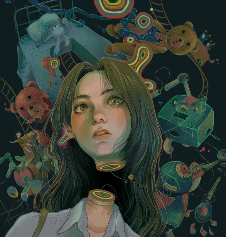 Nightmare Drawing by Chloe Chen | Saatchi Art