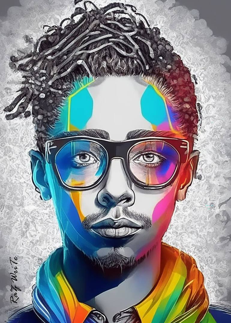 Avatars Piece#7 Digital by Raz Write | Saatchi Art