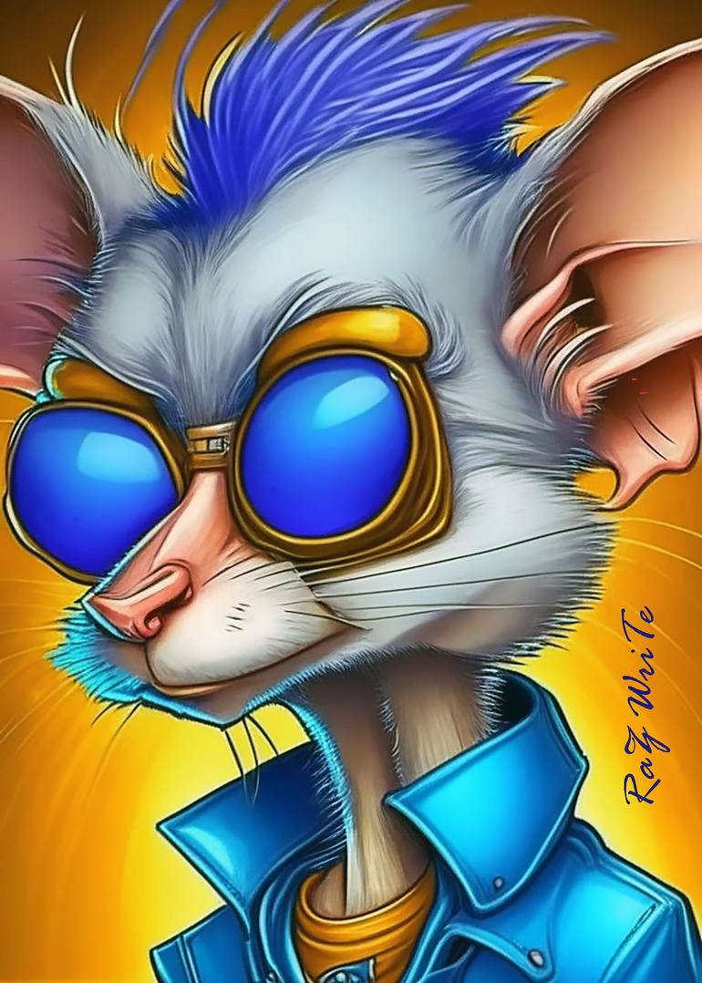 Gangster Rats Cartoon Collection #0019 Digital by Raz Write | Saatchi Art