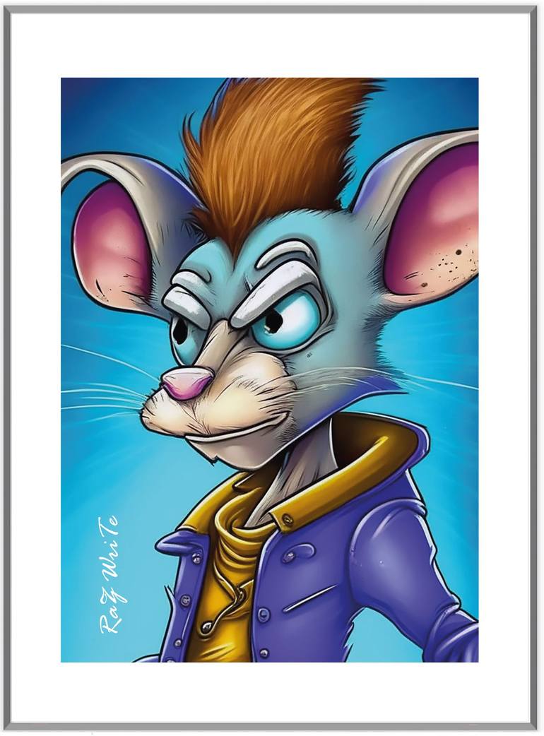 Gangster Rats Cartoon Collection #0062 Digital by Raz Write | Saatchi Art