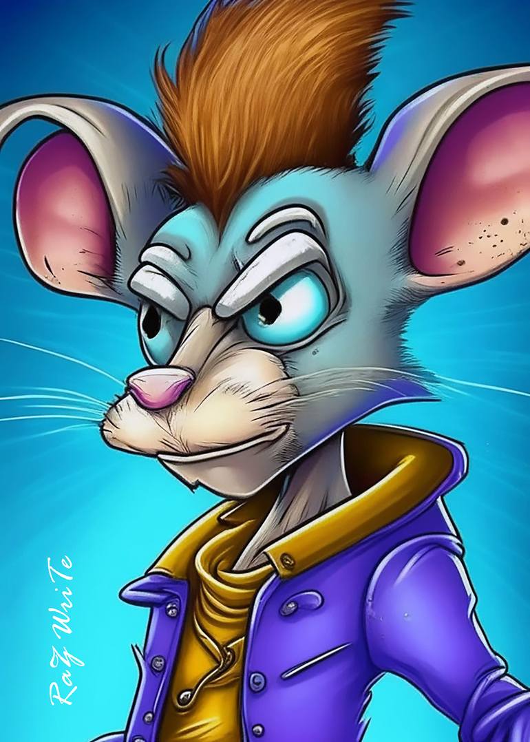 Gangster Rats Cartoon Collection #0062 Digital by Raz Write | Saatchi Art