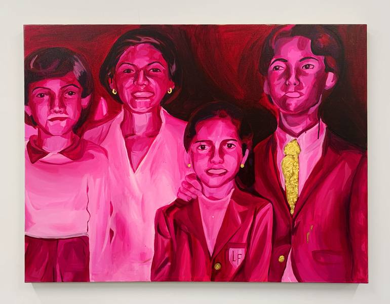 Los Camargo, 1978 (Communion 1) Painting by Natalia Palacino Camargo ...