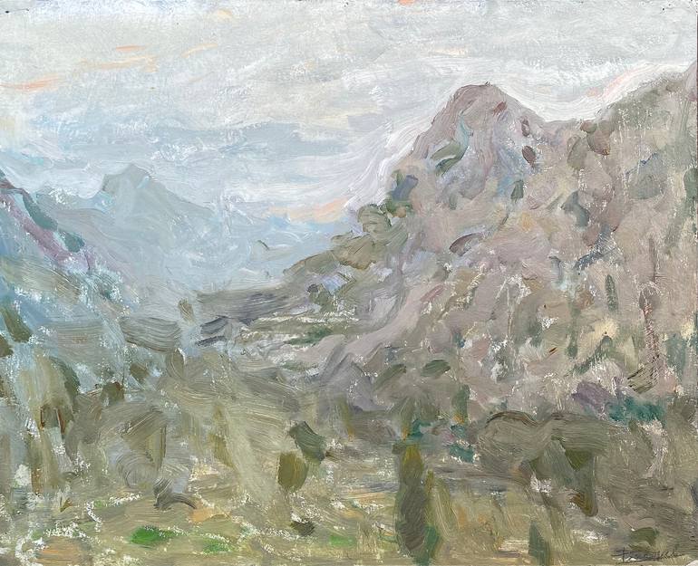 Mountains Painting by Fedor Zverev | Saatchi Art