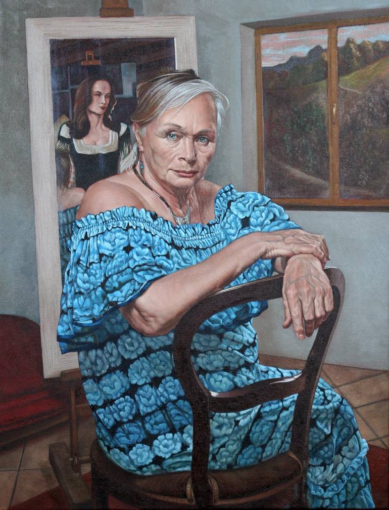 As time goes by, portrait of Maria Van Santvliet Painting by ...