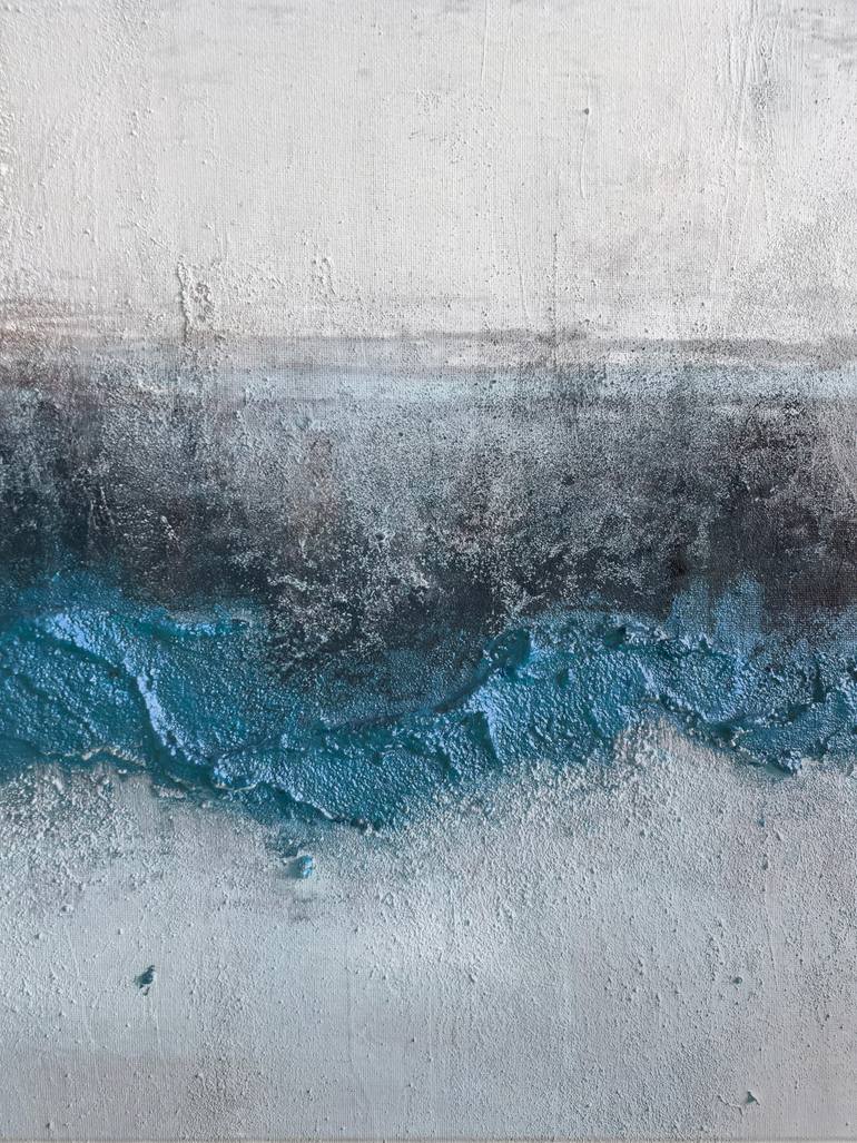 Blue Abstract Painting by Indie Ru | Saatchi Art