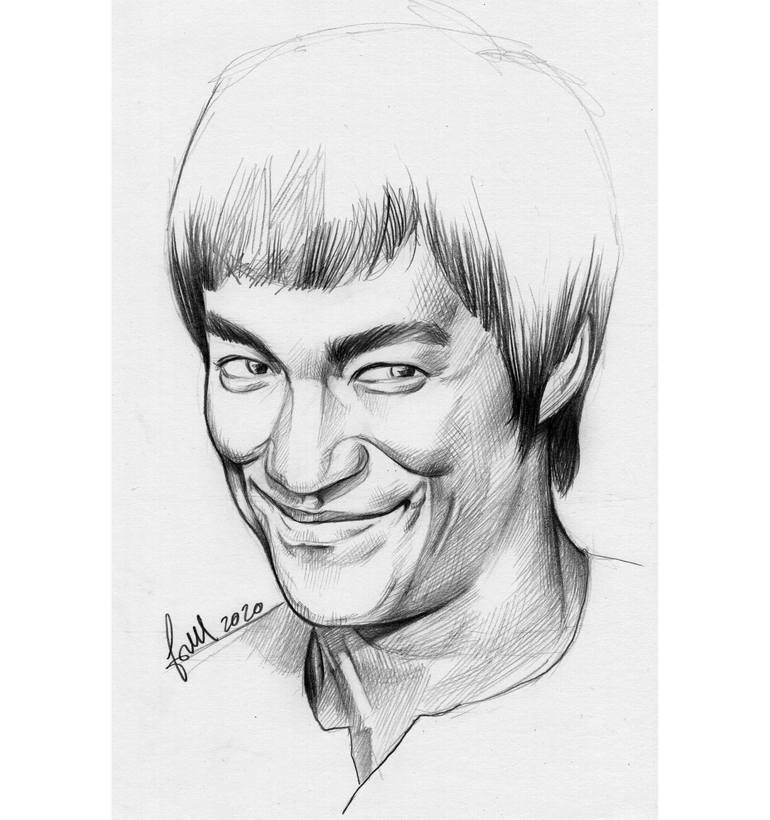 Bruce Lee Drawing by Salvatore Di Martino | Saatchi Art
