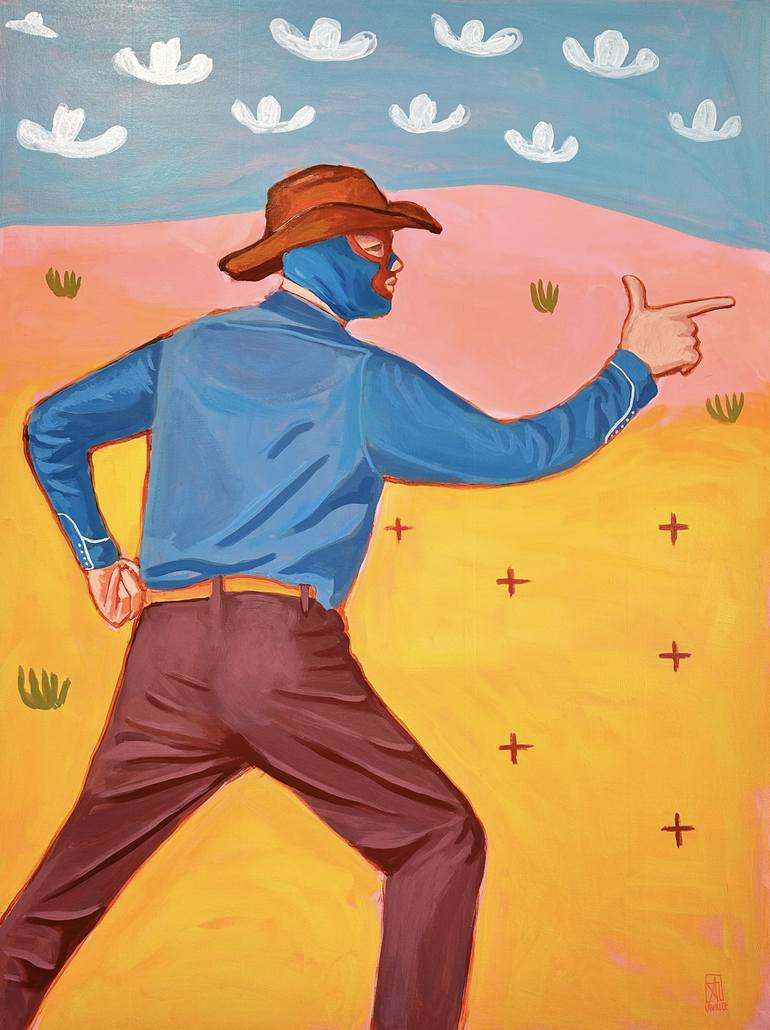 One False Move Painting by Desert Moonrise | Saatchi Art