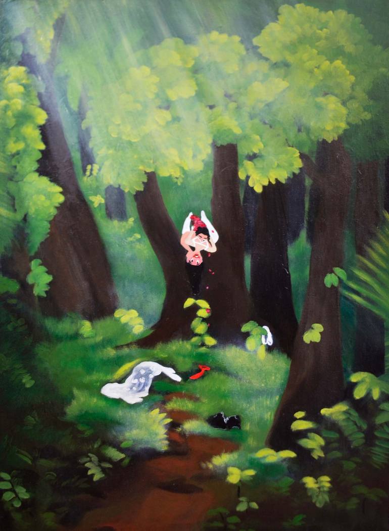 Just friends Painting by Jazzy Bey | Saatchi Art